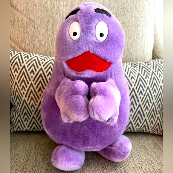 McDonald's | Toys | Vintage Grimace Mcdonaldsplush Purple Stuffed ...